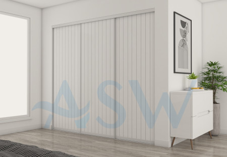 Fully Framed Sliding Wardrobe Unpainted Doors VJ Routed MDF: buy at the ...