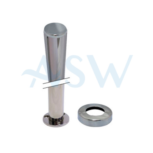 HEAVY DUTY 50mm Round Set Post W/ Base Plate 1300H: buy at the best ...