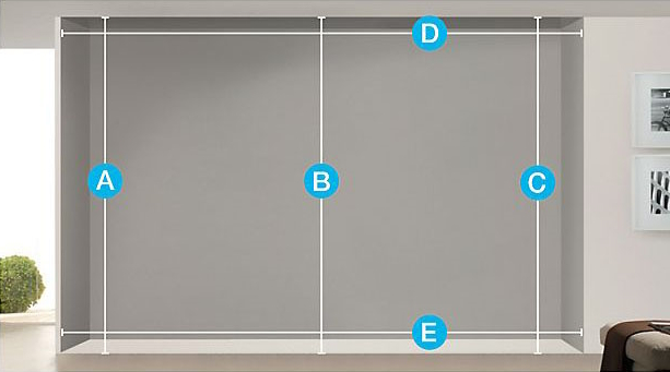 Fully Framed Sliding Wardrobe Unpainted Doors VJ Routed MDF: buy at the ...