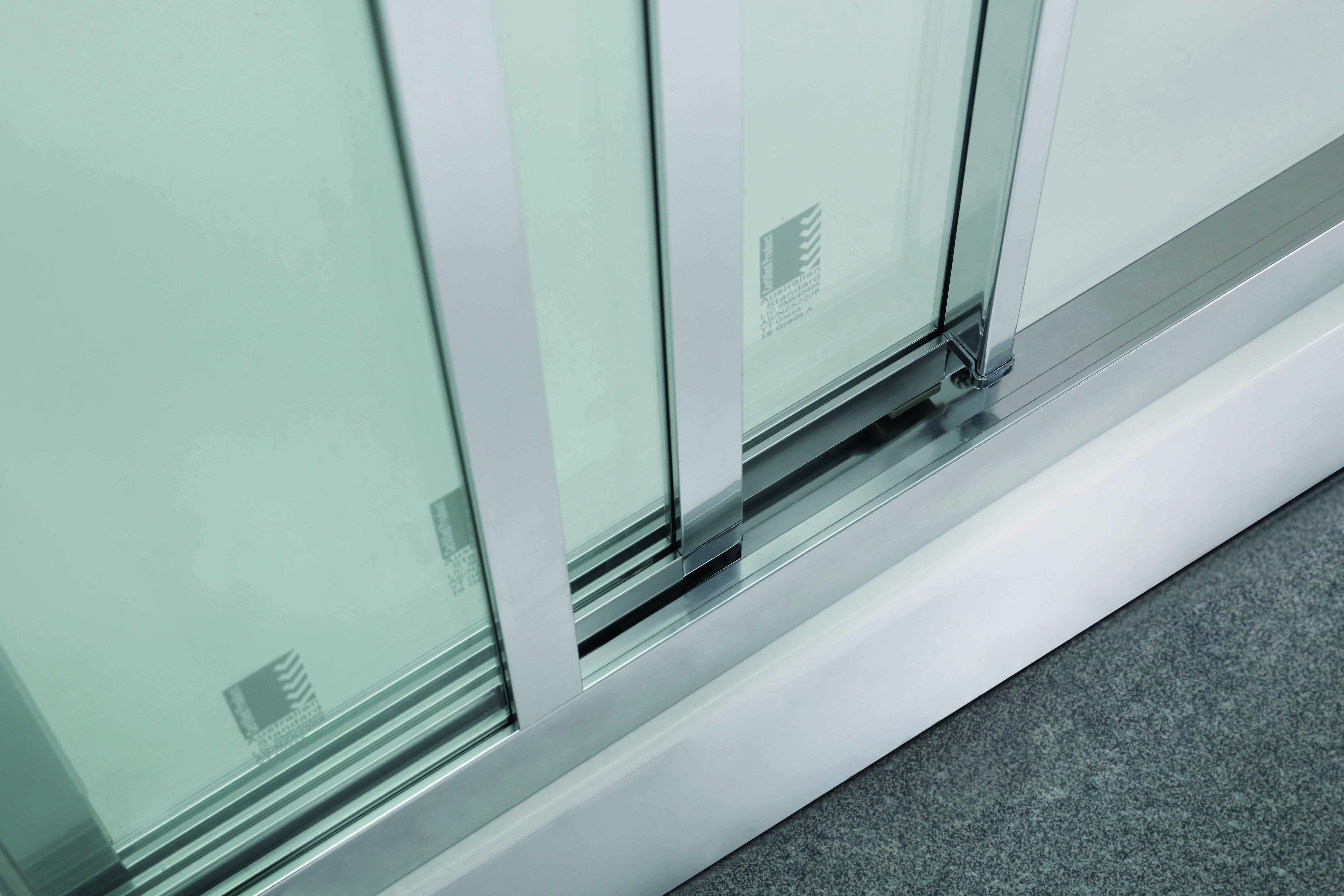 Fully Framed Corner Shower Screen Sliding Door 1900H Chrome: buy at the ...